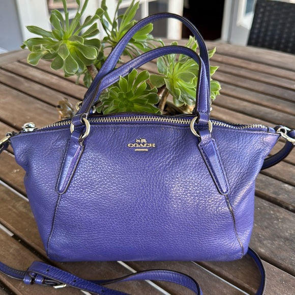 Coach | Bags | Coach Kelsey F57563 Pebbled Leather Mini Satchel Handbag ...